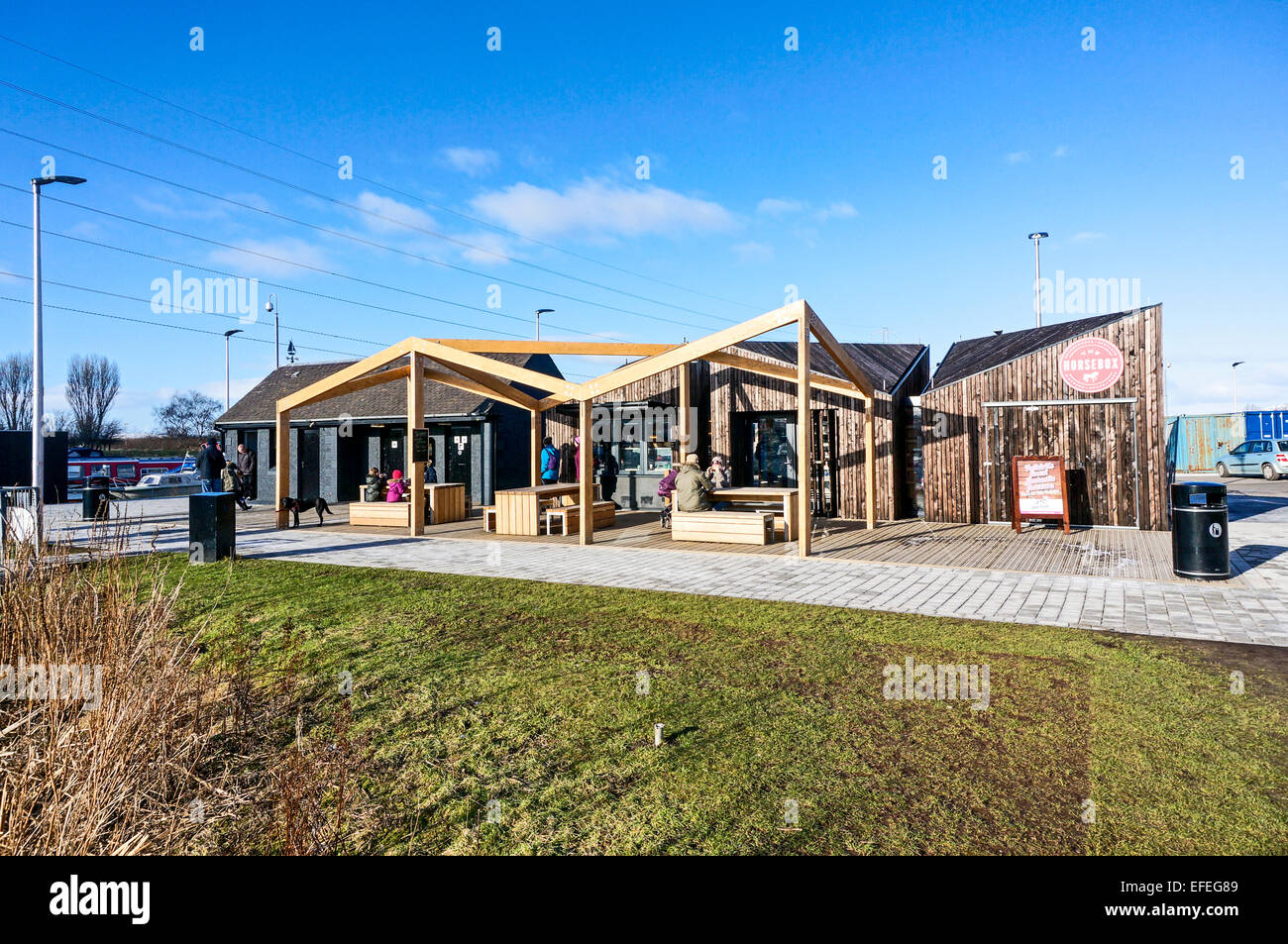 The Horsebox Cafe in The Helix complex by the Forth & Clyde Canal ...