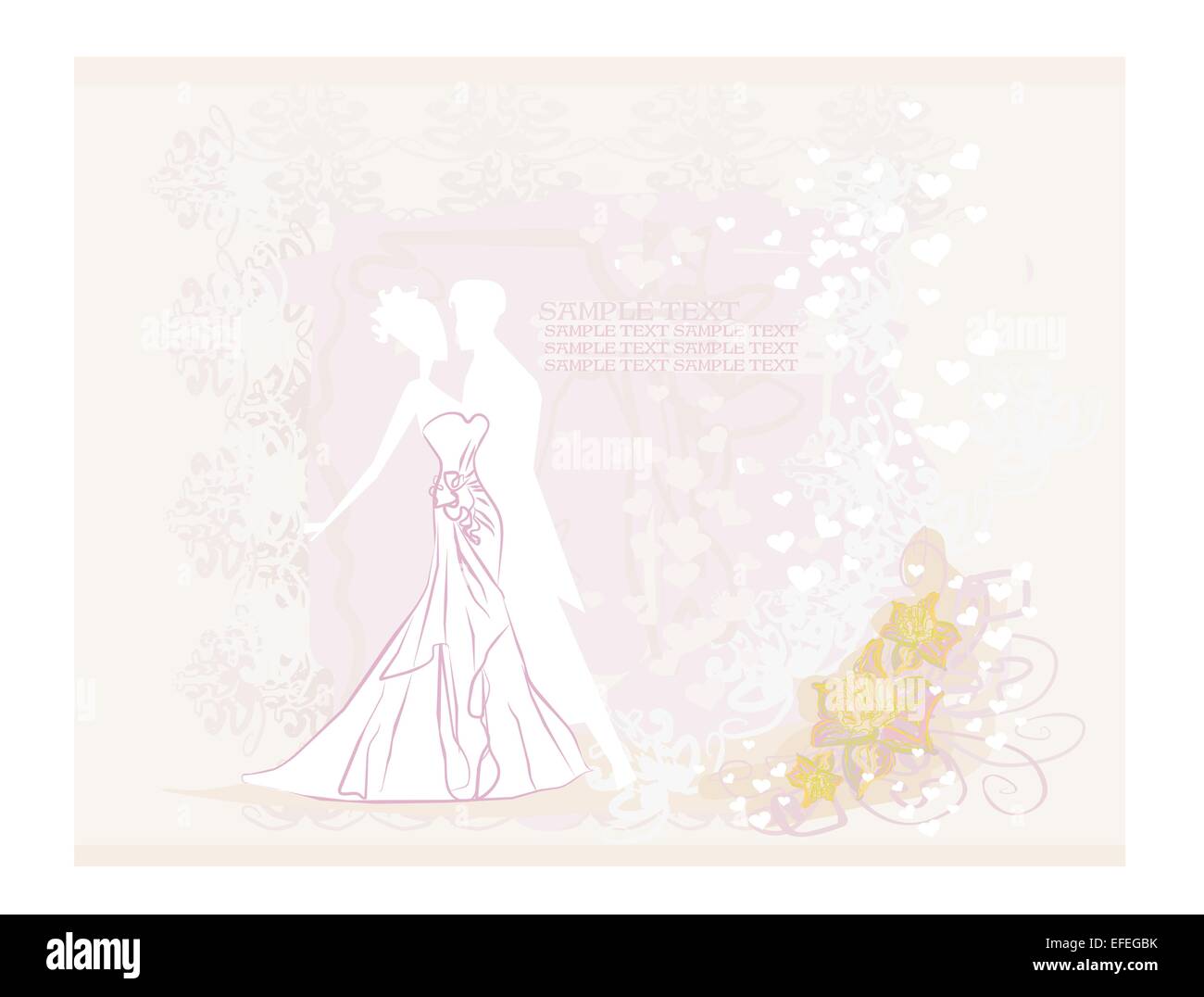 Ballroom wedding dancers - invitation Stock Vector Image & Art - Alamy
