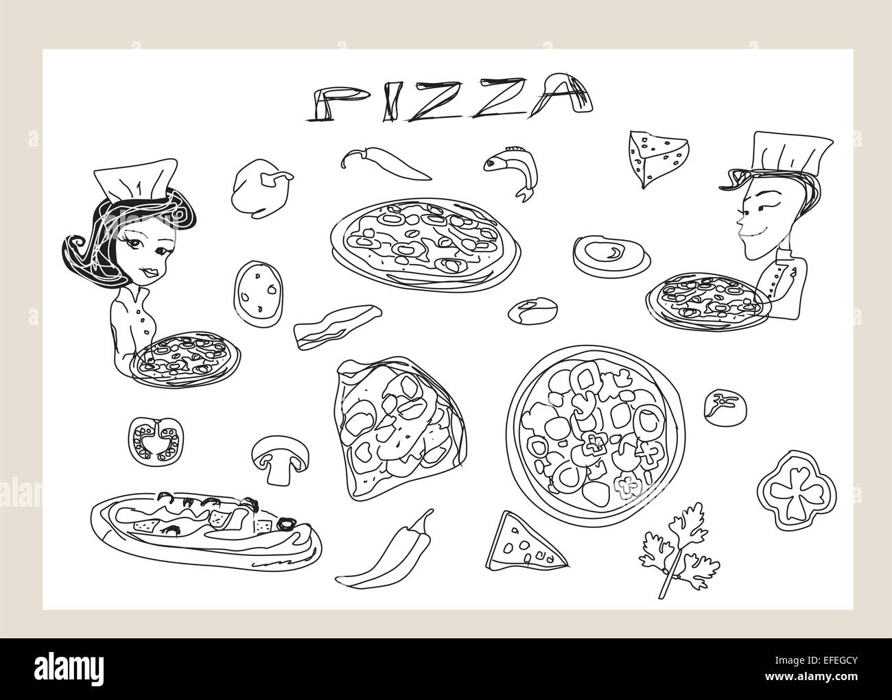 Sauce for vegetables Stock Vector Images - Alamy