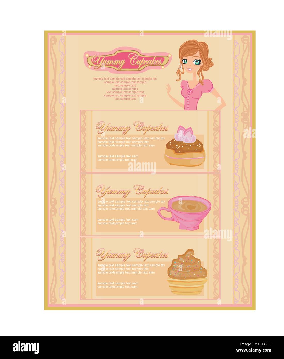 menu bakery and coffee shop Stock Vector Image & Art - Alamy