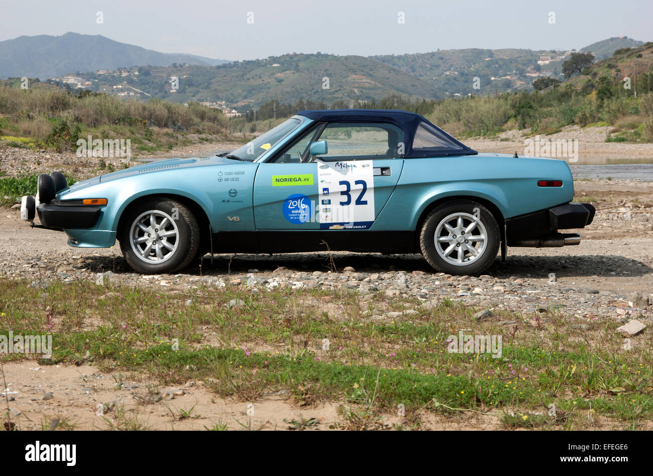 Triumph TR8 rally prepared classic sports car Stock Photo - Alamy