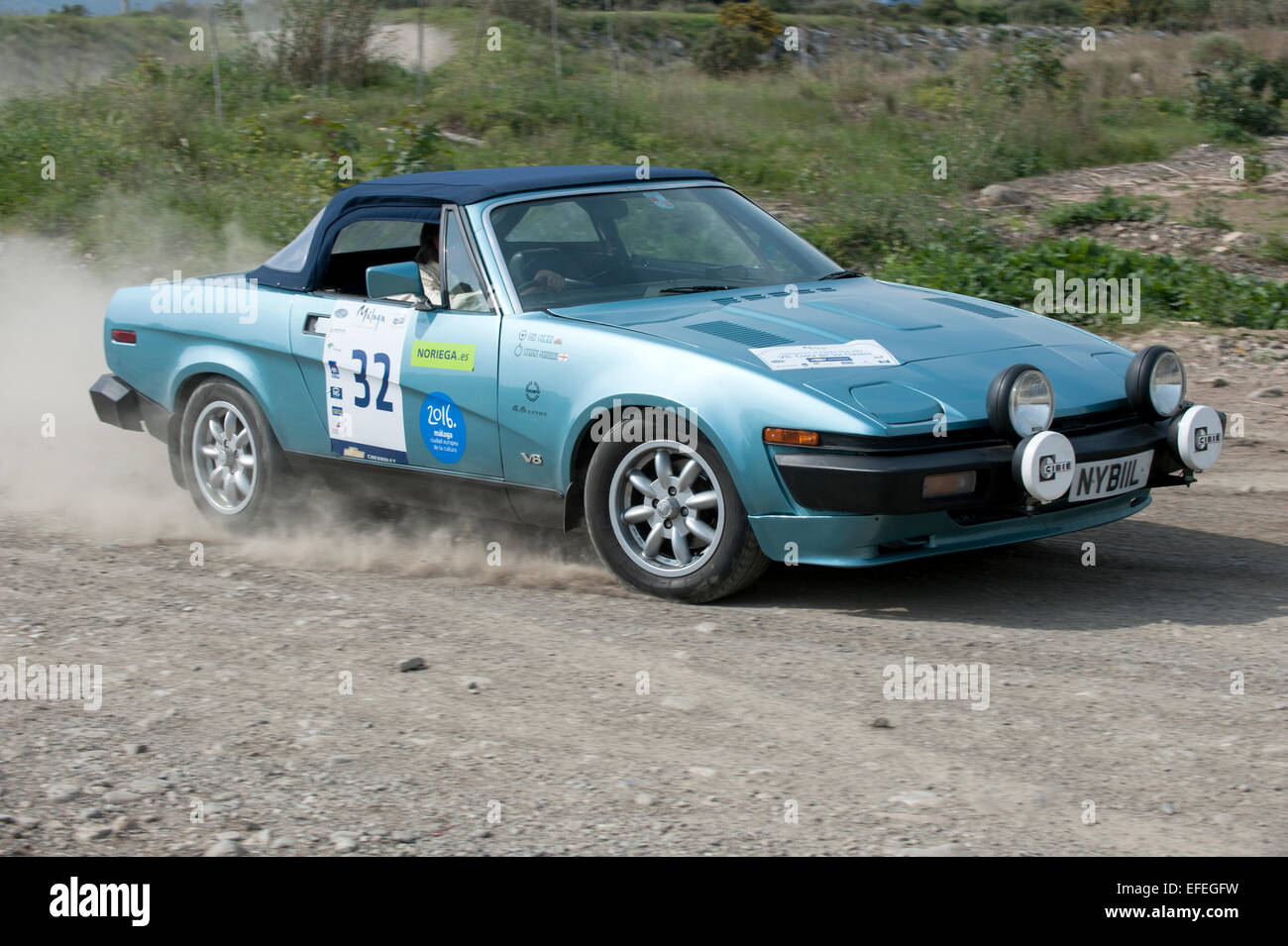 Triumph TR8 rally prepared classic sports car Stock Photo - Alamy