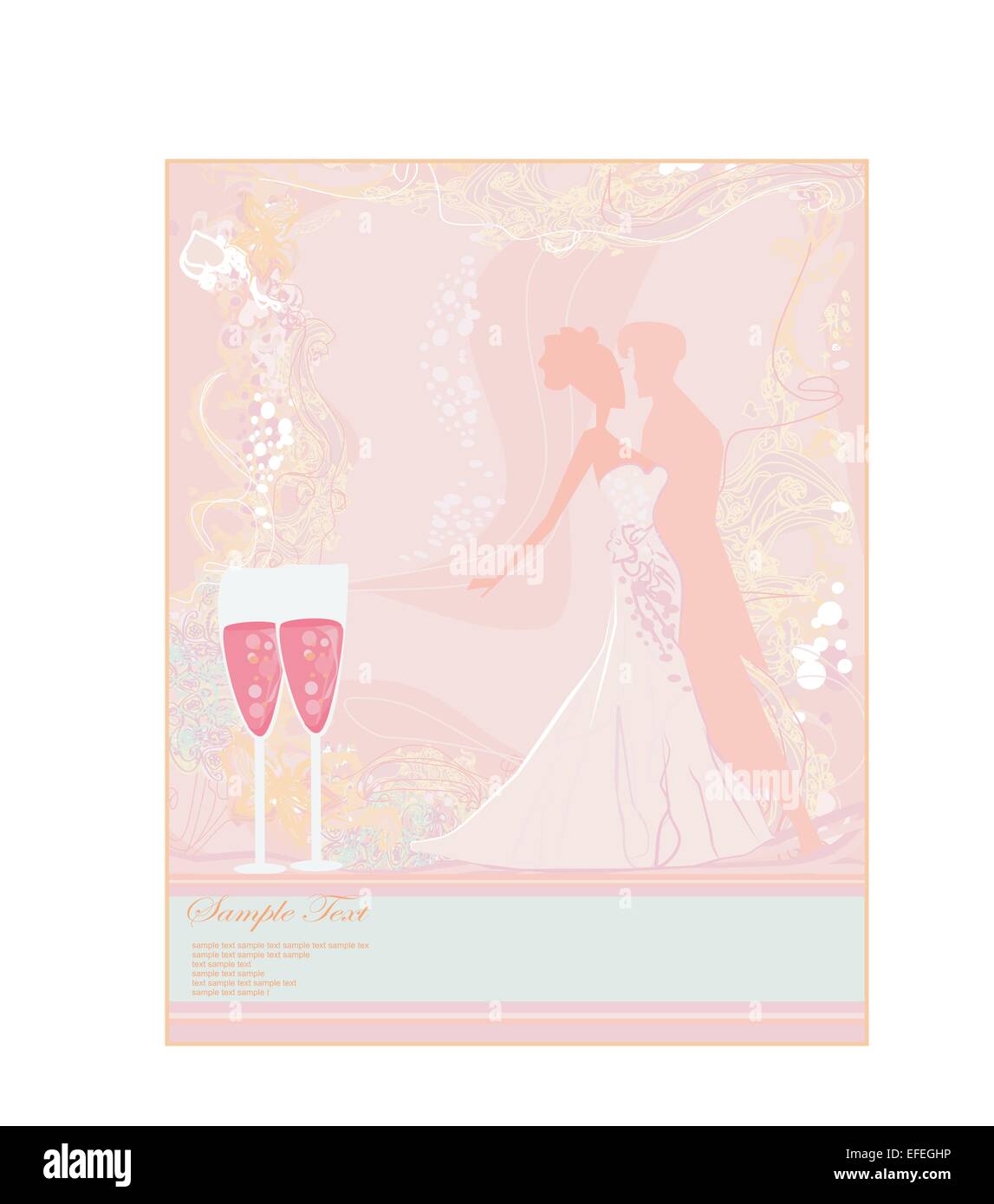 Ballroom dancers - wedding invitation Stock Vector Image & Art - Alamy