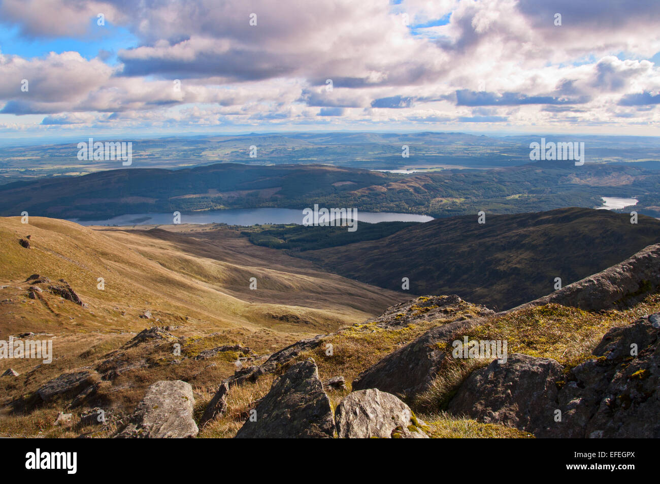 A view from Ben Ledi in Callender Scotland Stock Photo - Alamy