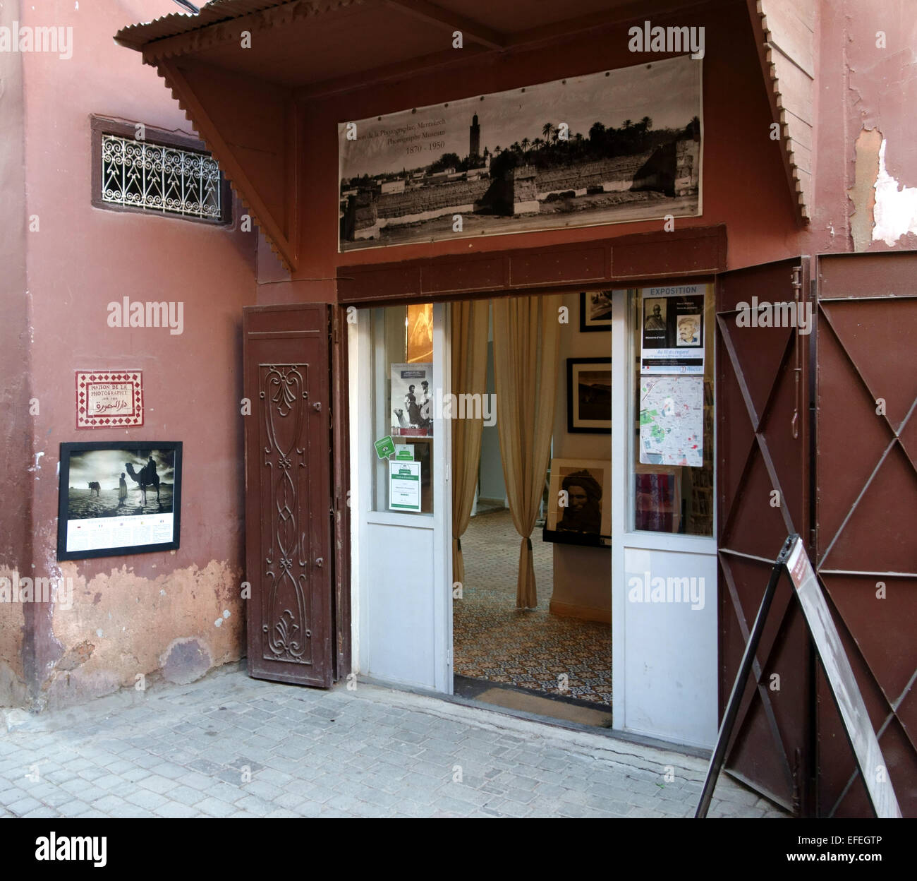 Entrance to Marrakech photographic museum 1870-1950 Stock Photo - Alamy