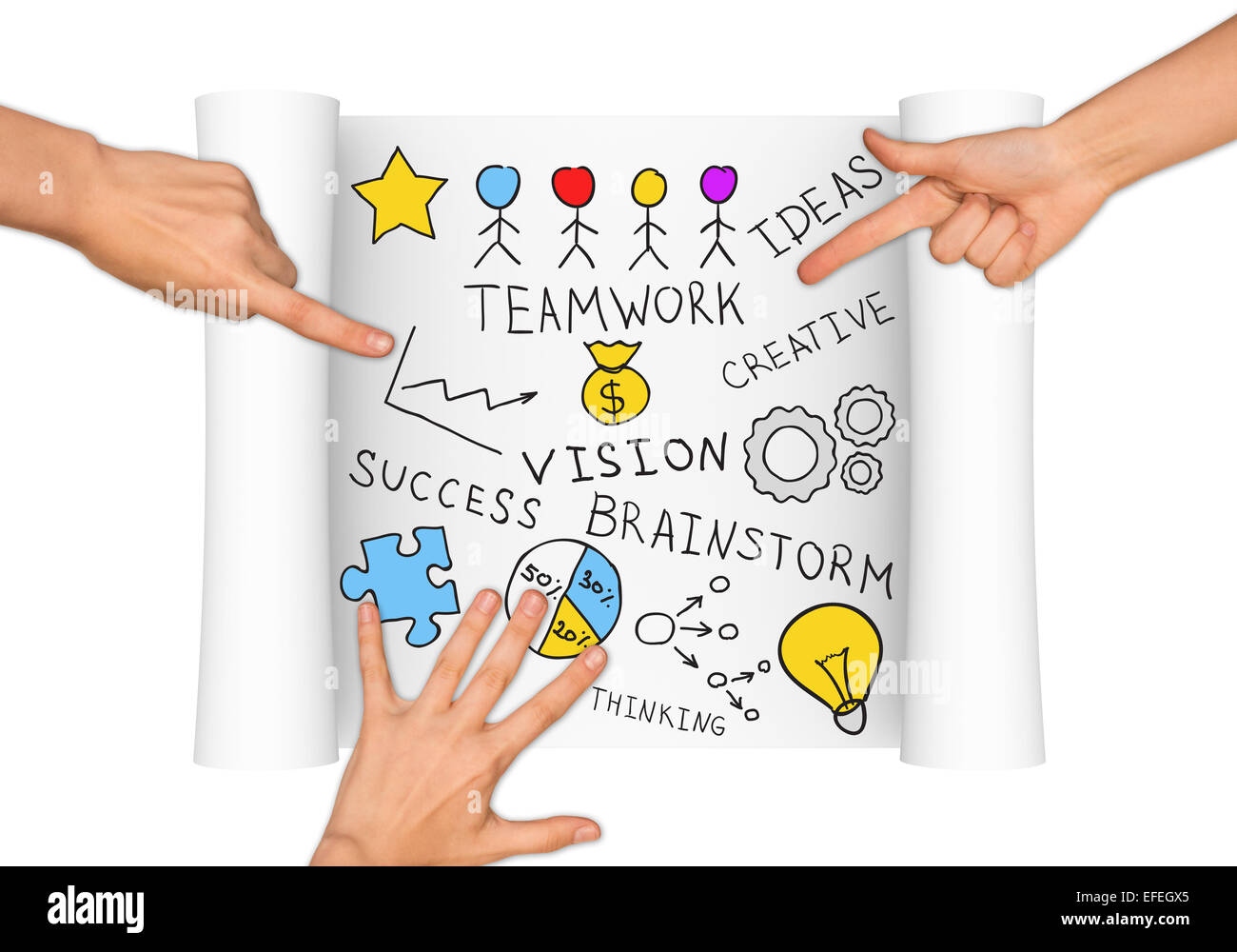 Creative business collage hi-res stock photography and images - Alamy