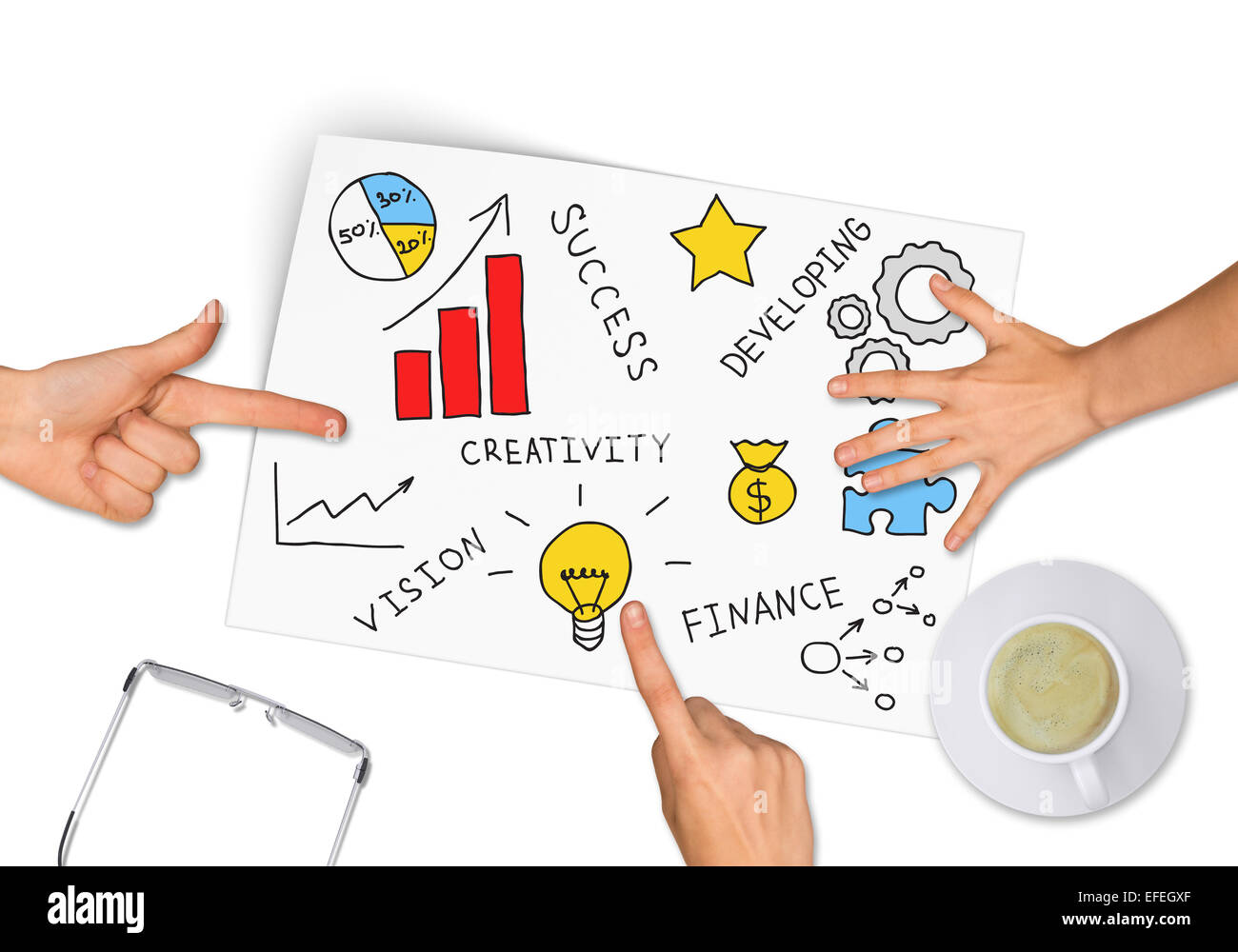 Collage expressing concept of business success Stock Photo - Alamy