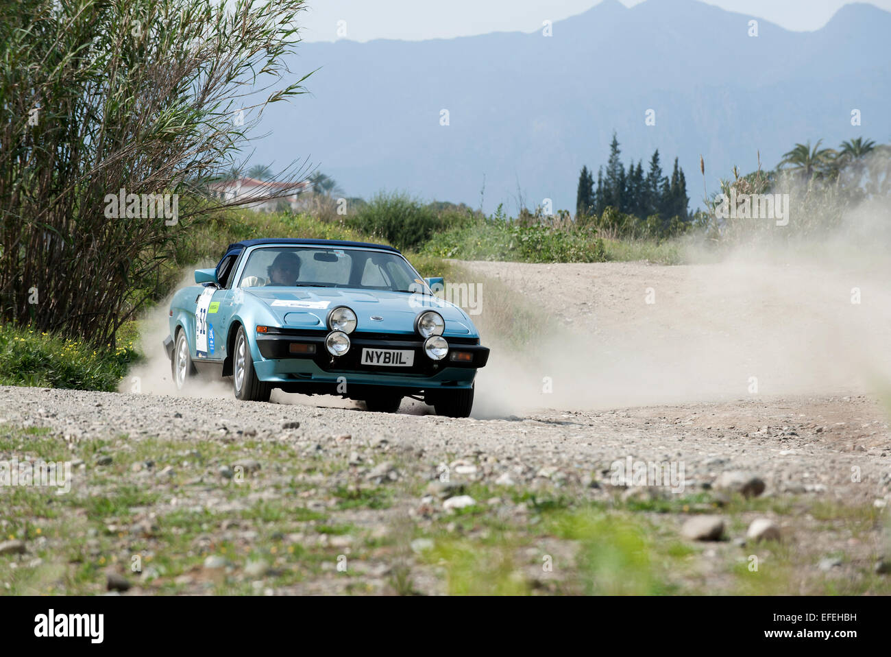Triumph TR8 rally prepared classic sports car Stock Photo - Alamy