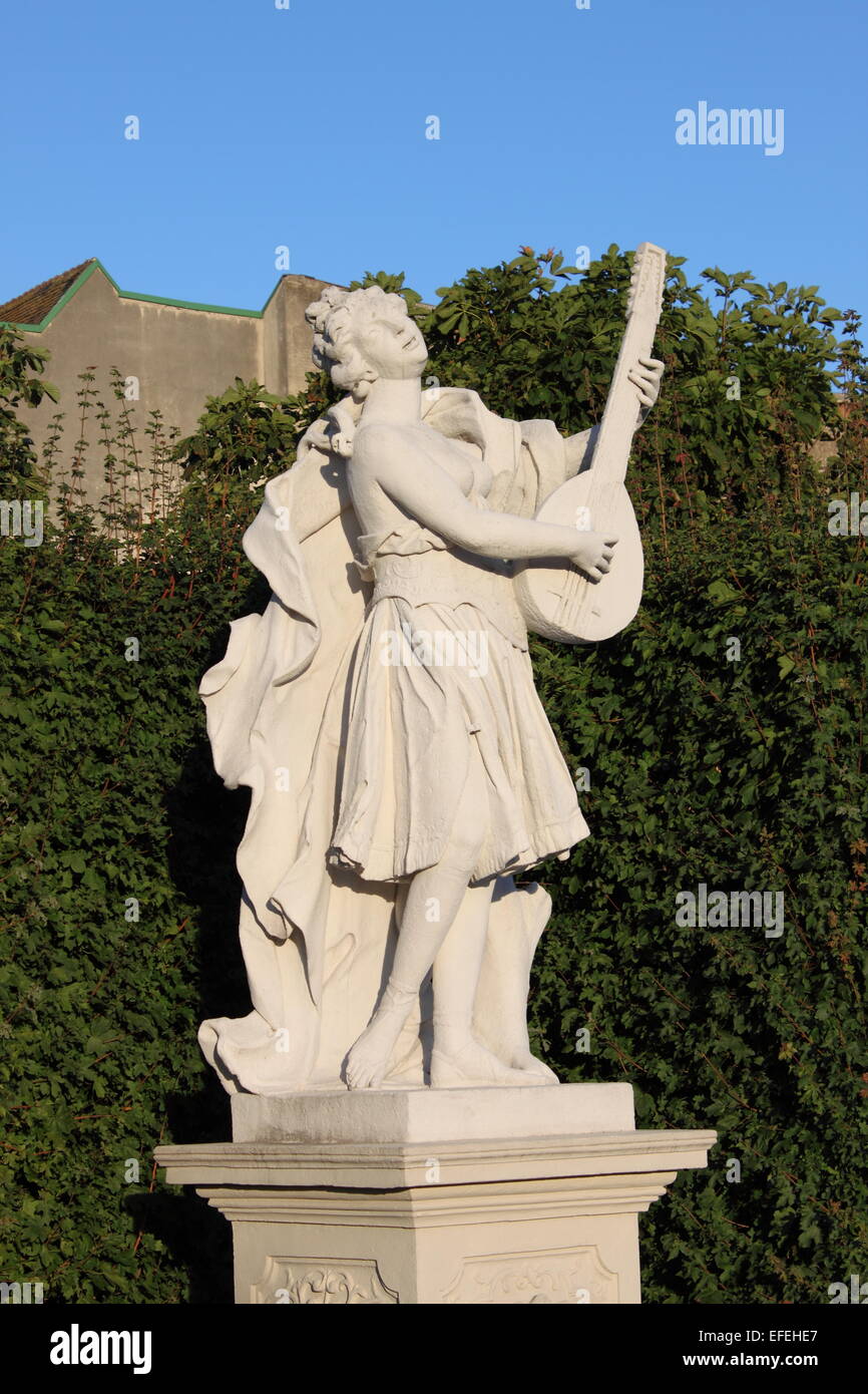 Baroque statue in Belvedere Palace of Vienna, Austria Stock Photo - Alamy