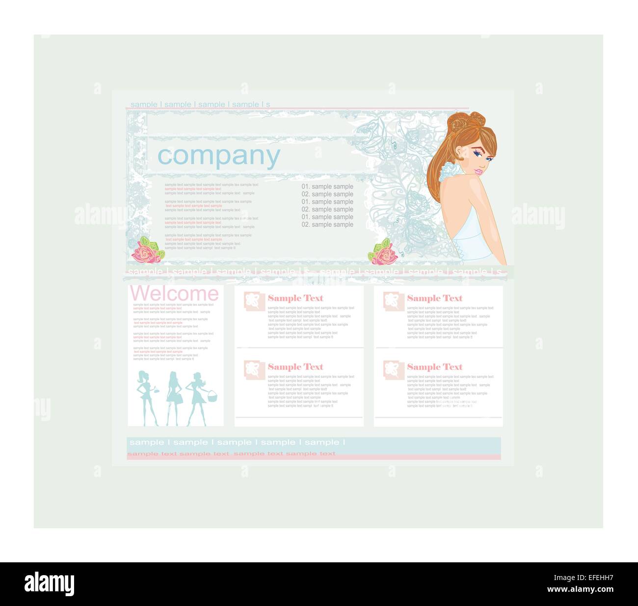 Fashion shopping Website template Stock Vector Image & Art - Alamy