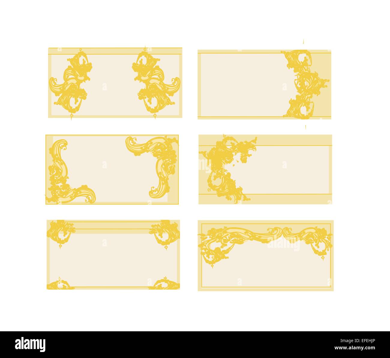 Set of various business golden cards Stock Vector Image & Art - Alamy