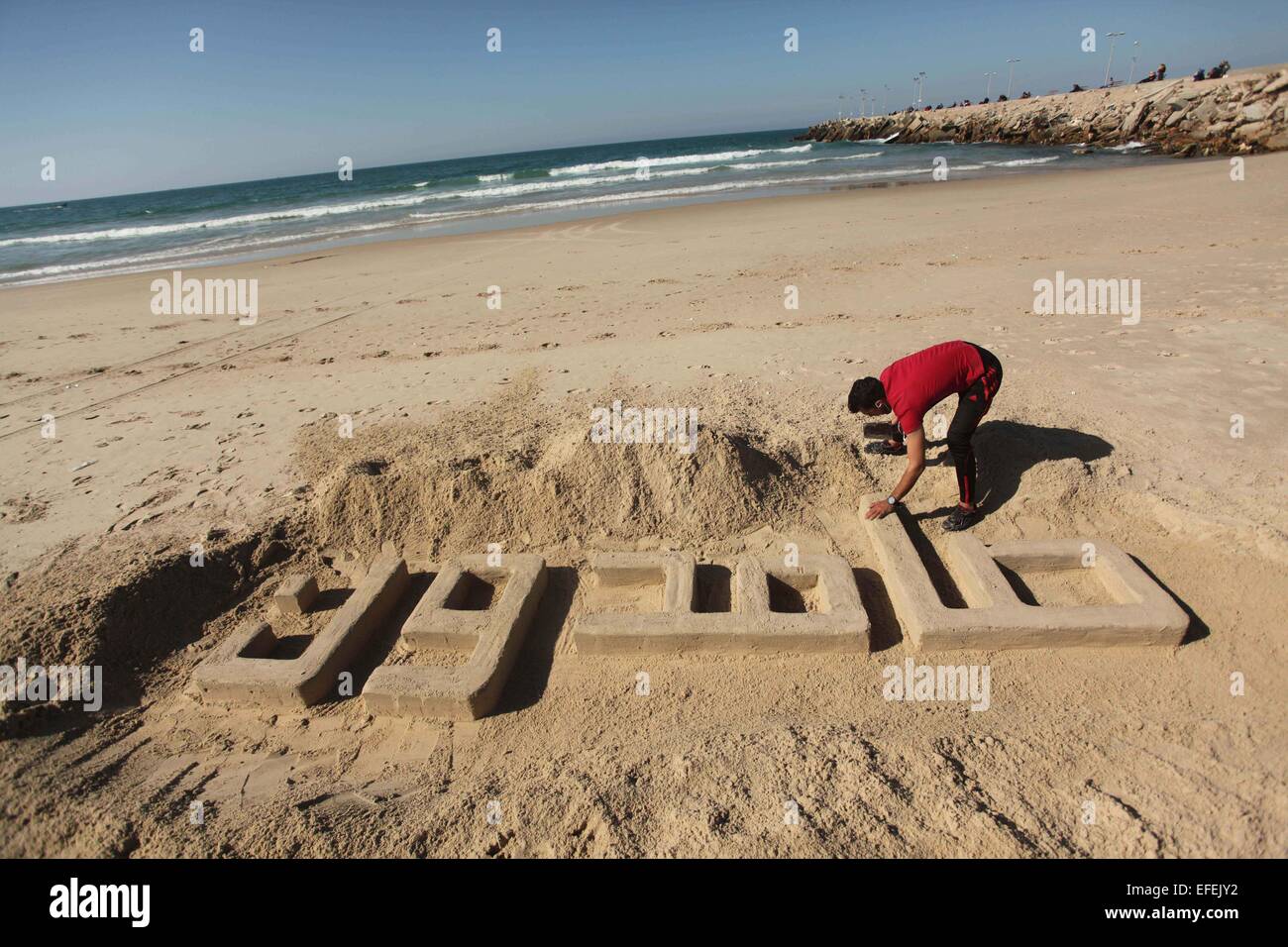 Feb. 2, 2015 - Gaza City, Gaza Strip, Palestinian Territory - A ...