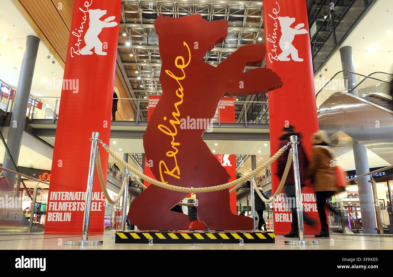 Berlin, Germany. 31st Jan, 2015. Berlinale posters and displays bring ...