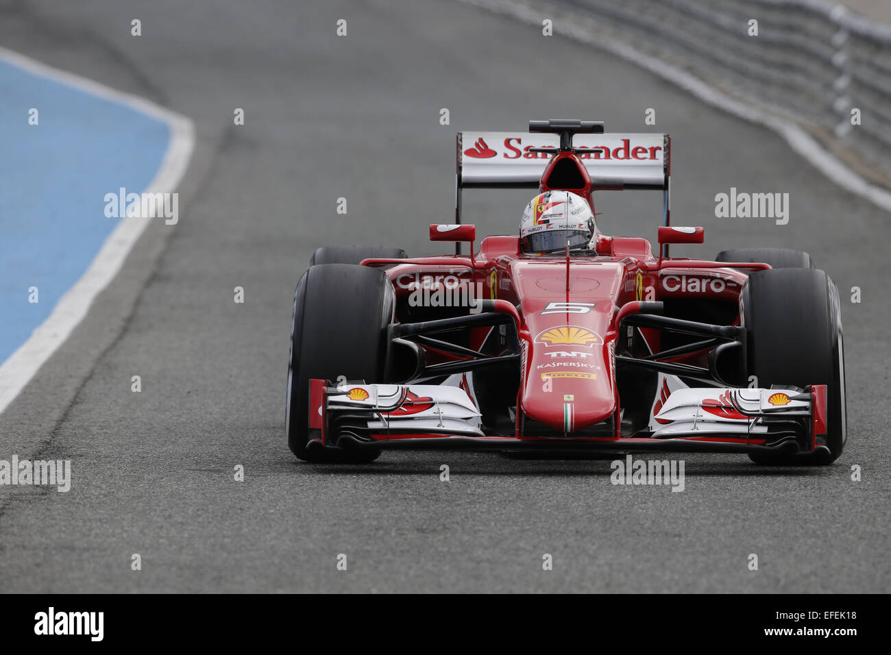 Jerez De La Frontera, Spain. 2nd Feb, 2015. SEBASTIAN VETTEL of Germany ...