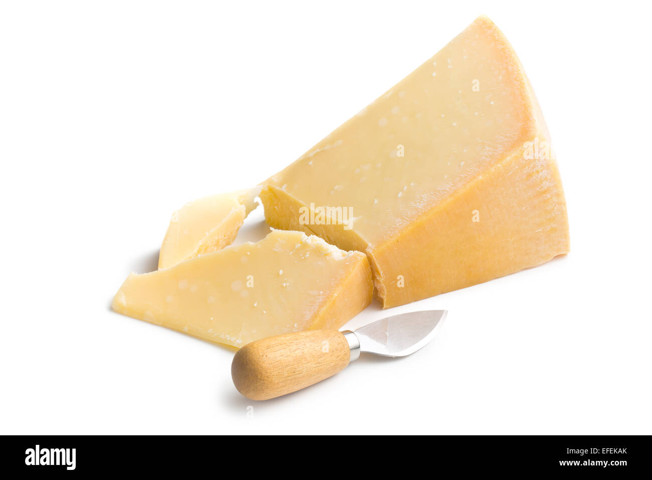 parmesan cheese on white background Stock Photo - Alamy
