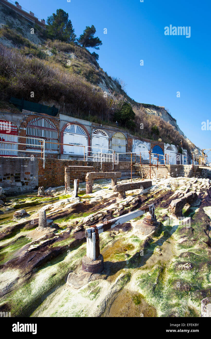 Marche, Ancona, The cave of the Passetto Stock Photo - Alamy