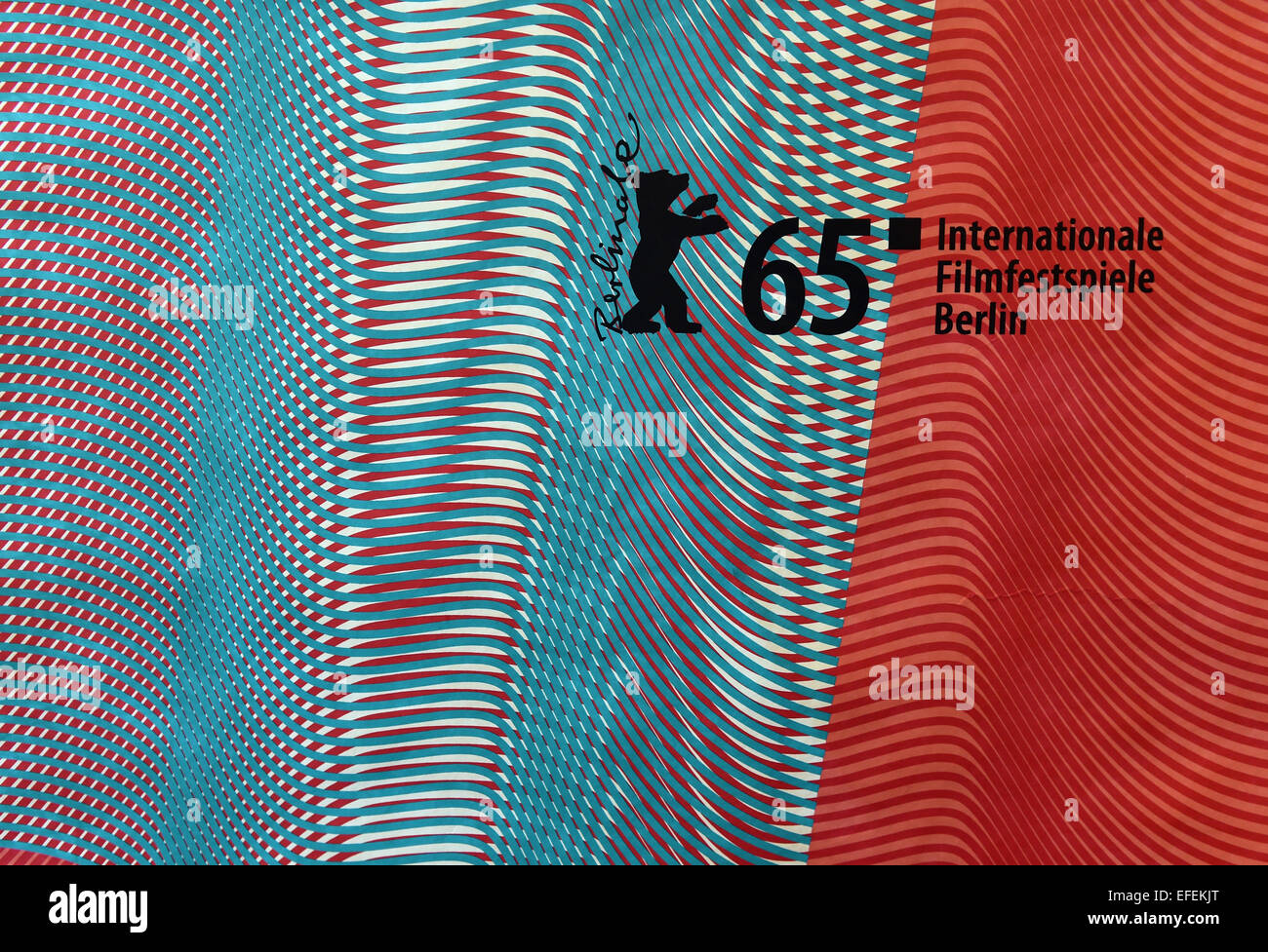 Berlin, Germany. 02nd Feb, 2015. The logo of the 65th Berlinale on a ...