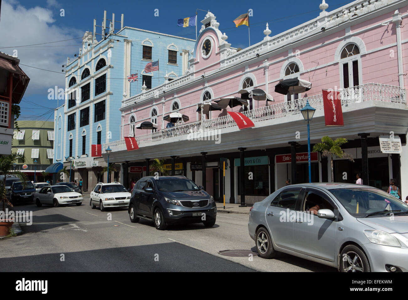 Old buildings in Bridgetown heritage centre Stock Photo - Alamy