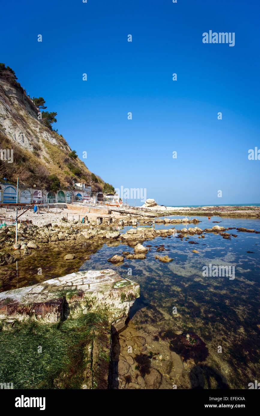 Marche, Ancona, the Passetto beach Stock Photo - Alamy
