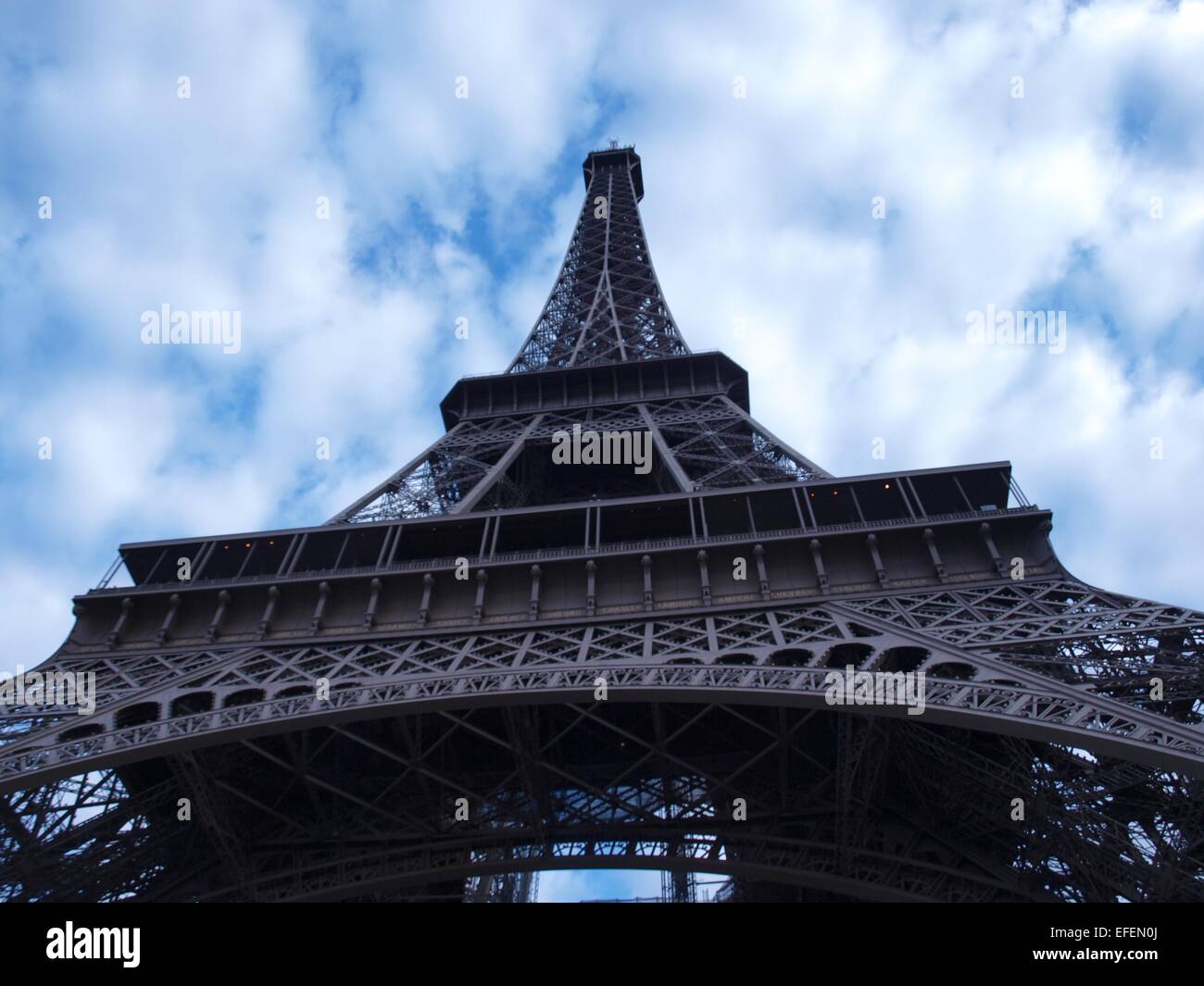 Ground view of the Eiffel Tower, Paris, France Stock Photo - Alamy