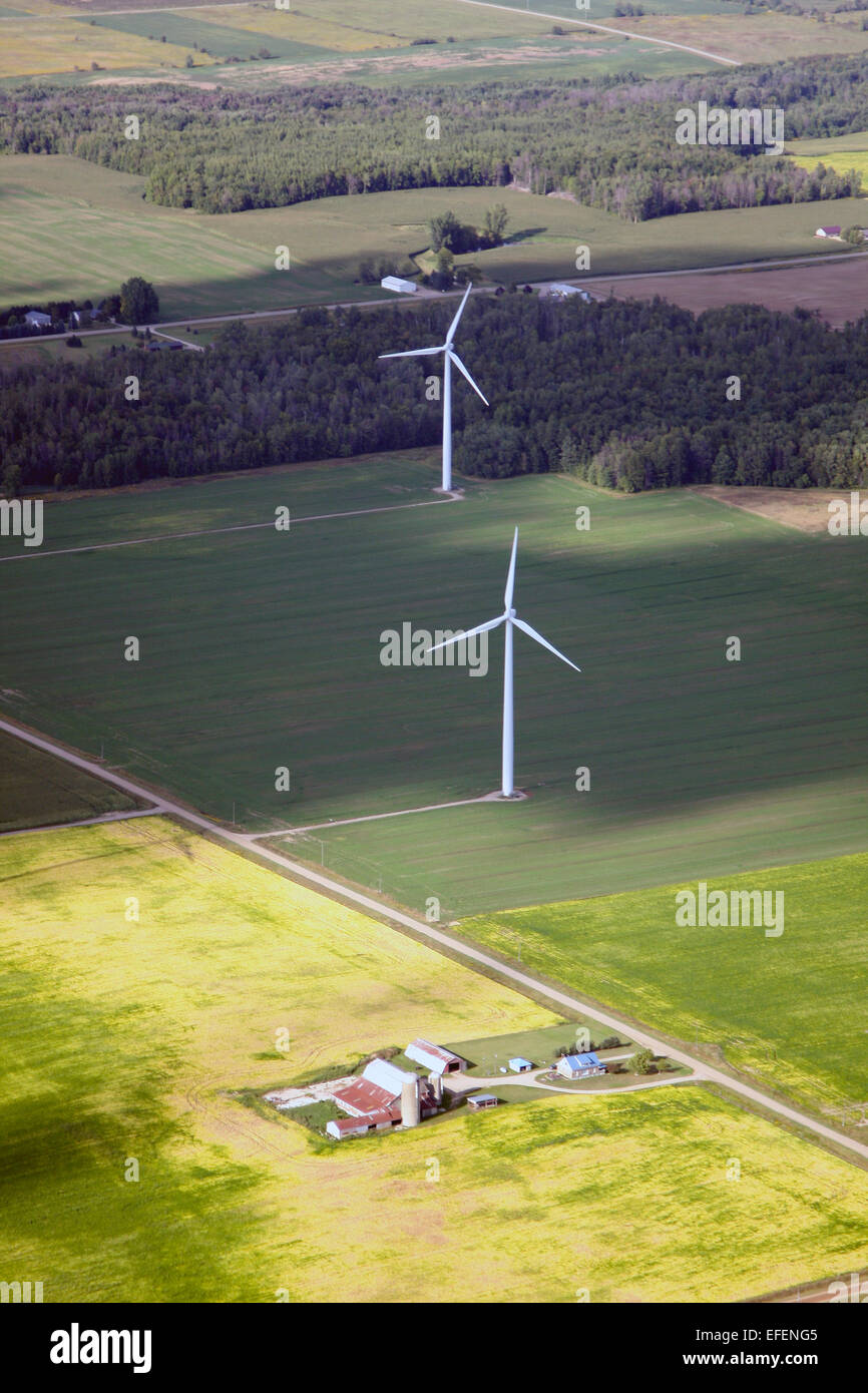 Aerial view of michigan farmland hi-res stock photography and images ...