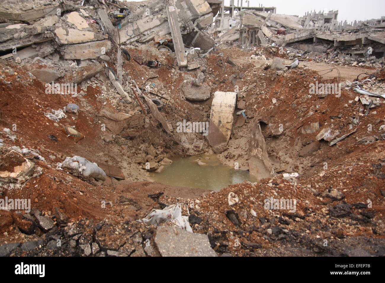 Shell crater hi-res stock photography and images - Alamy