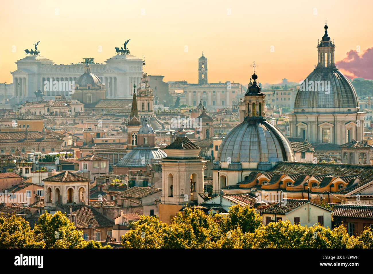 View of Rome from Castel Sant'Angelo, Italy Stock Photo - Alamy