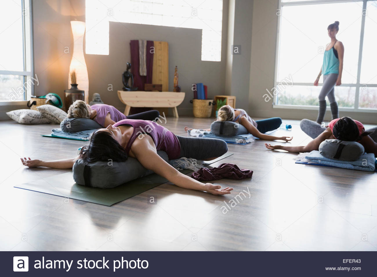 Restorative yoga hi-res stock photography and images - Alamy