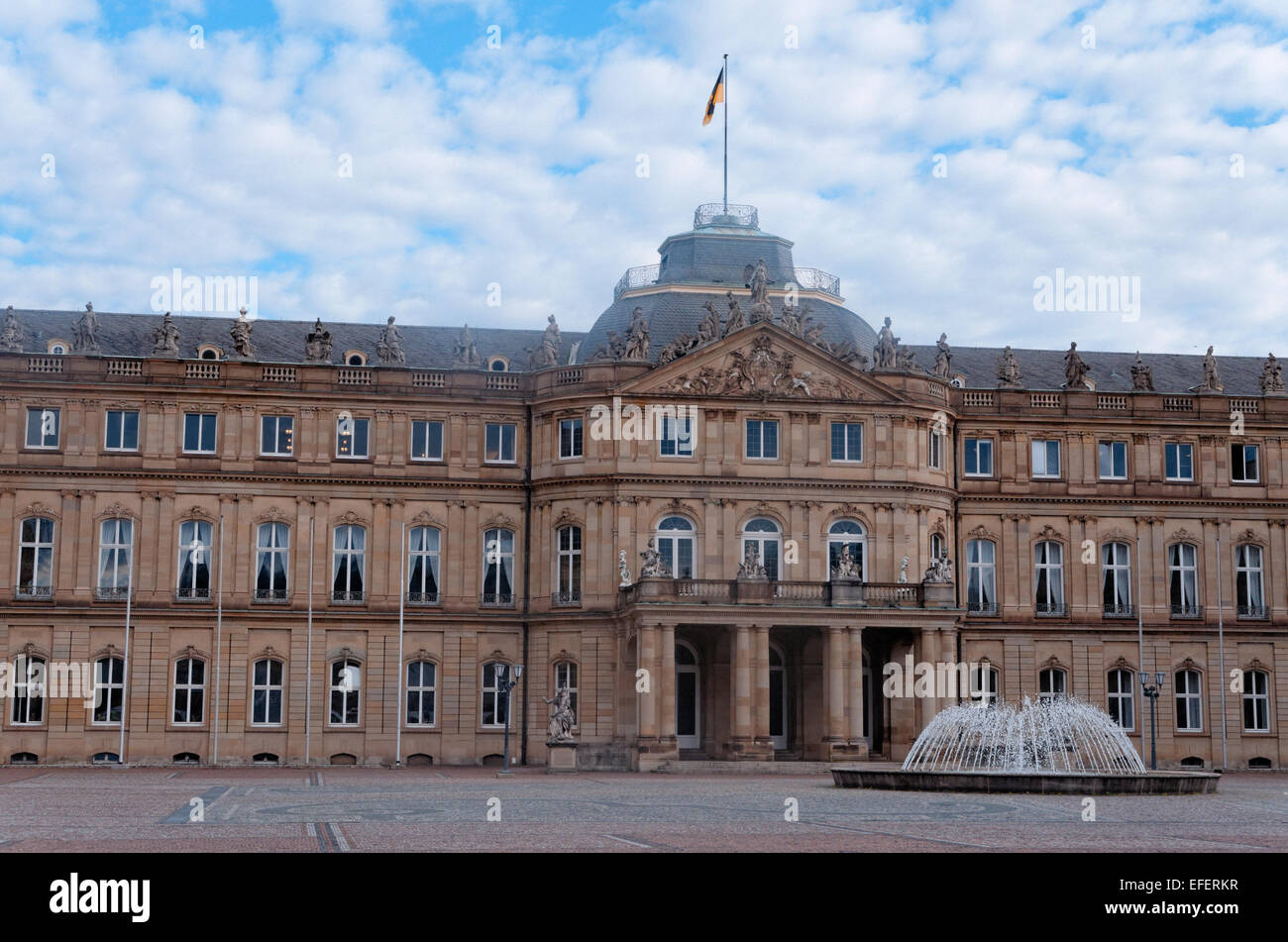 The Baroque New Palace "das Neue Schloss" "New castle" Stuttgart ...