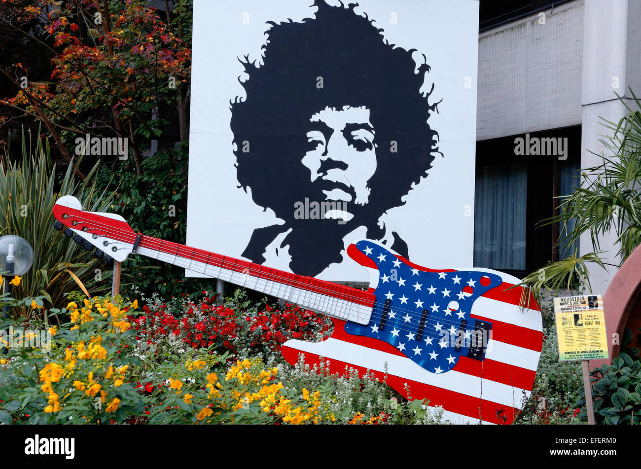 Tribute to Woodstock and Jimi Hendrix in Arlen, Germany Stock Photo - Alamy