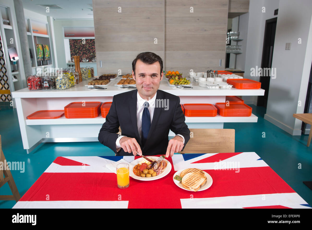 Eating full english breakfast hi-res stock photography and images - Alamy