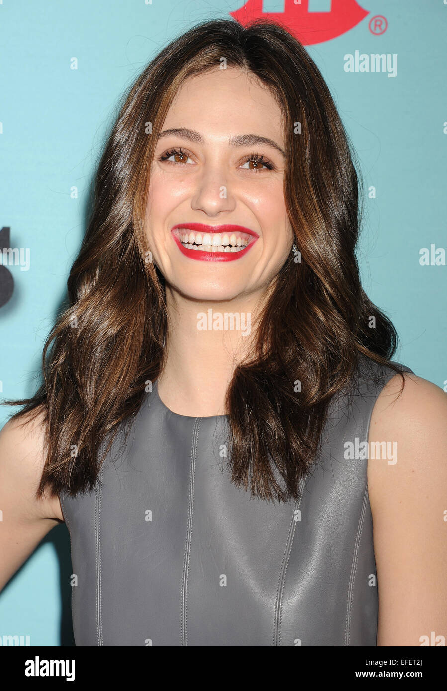 EMMY ROSSUM US film actress in January 2015. Photo Jeffrey Mayer Stock ...