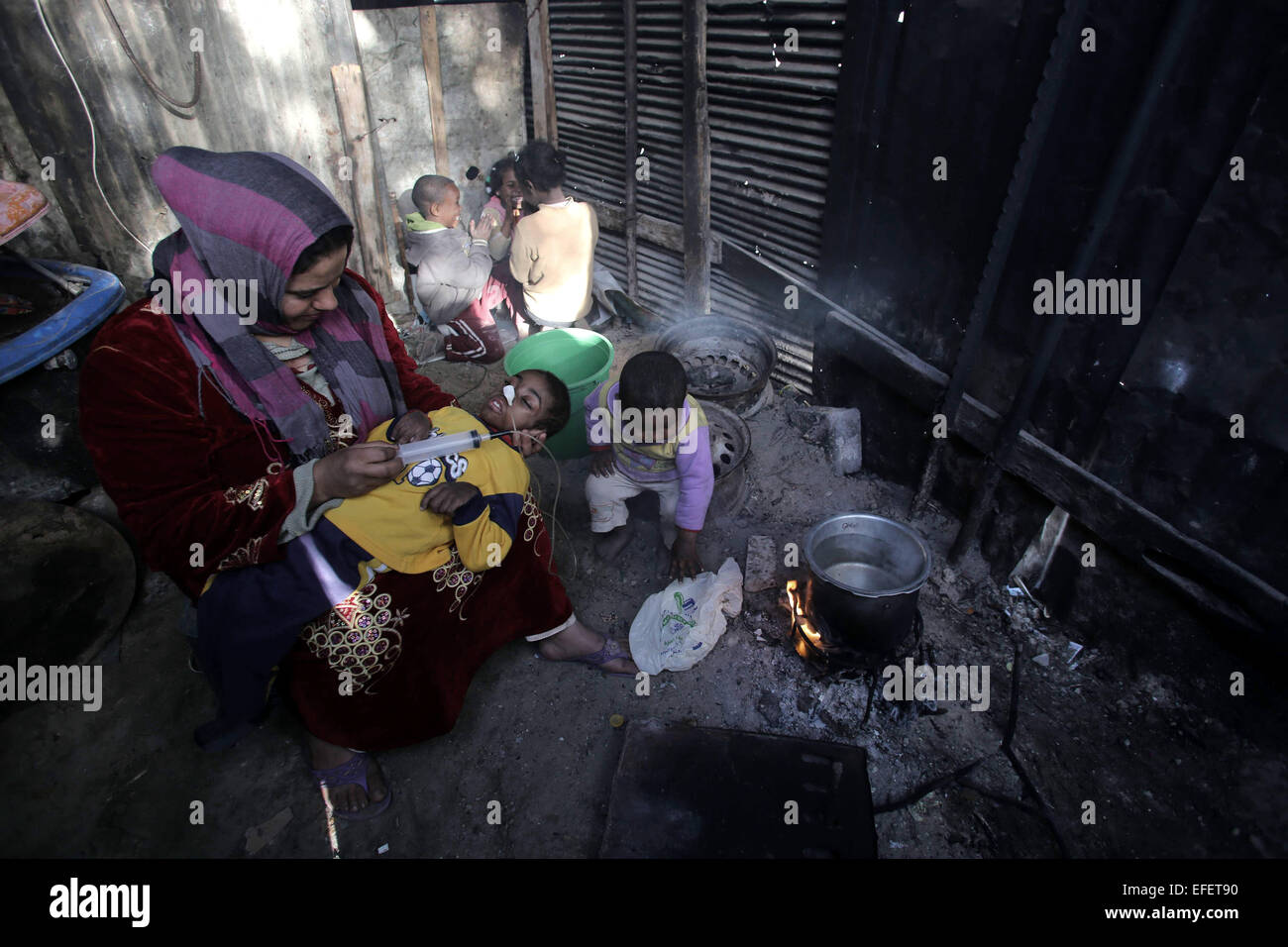 Gaza City, Gaza Strip, Palestinian Territory. 30th Jan, 2015. A photo ...