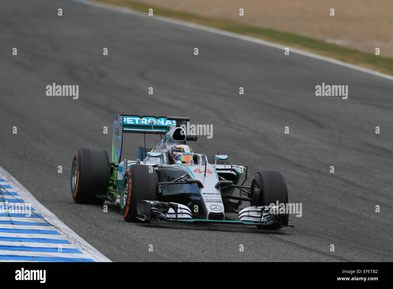 Mercedes amg f1 w06 of lewis hamilton hi-res stock photography and ...
