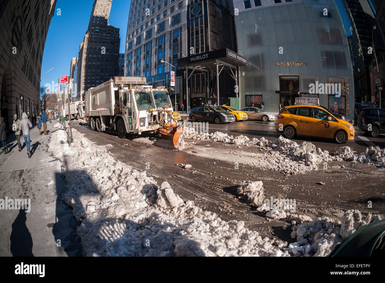 Nyc snow plow hi-res stock photography and images - Alamy