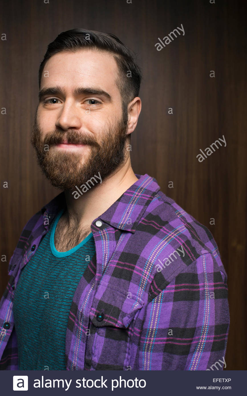 Bearded man portrait hi-res stock photography and images - Alamy