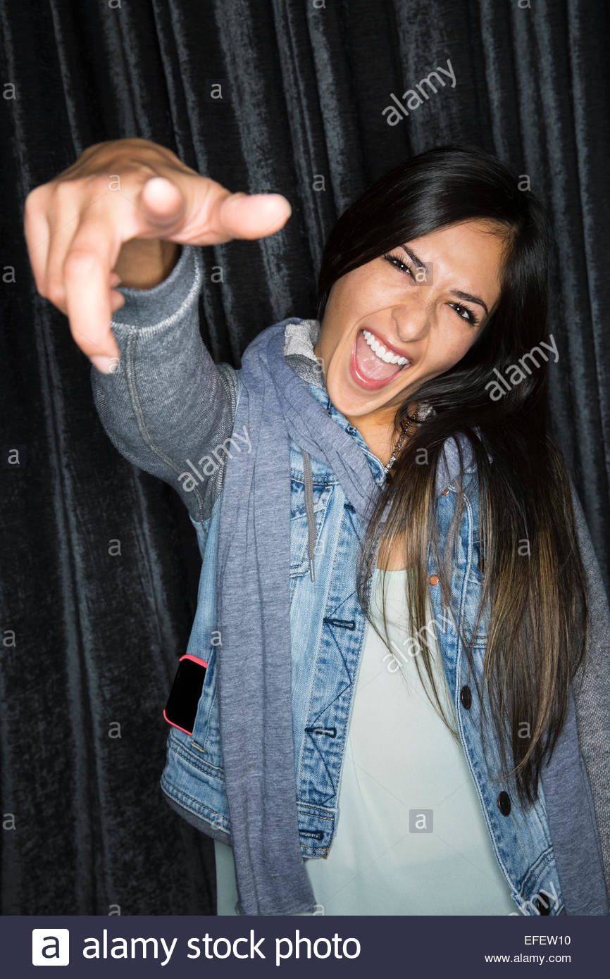 Woman gesturing hi-res stock photography and images - Alamy