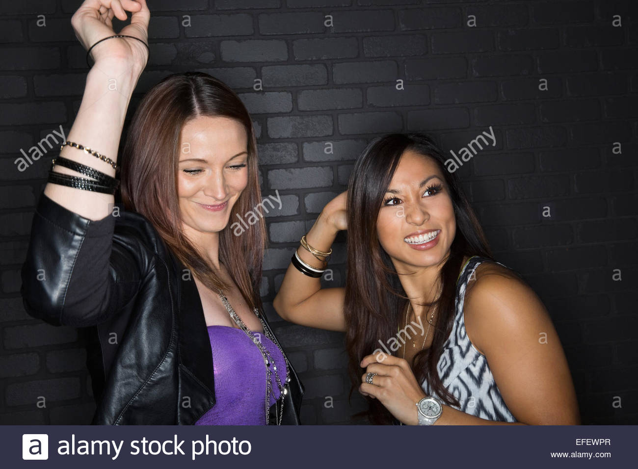 Two women dancing together hi-res stock photography and images - Alamy