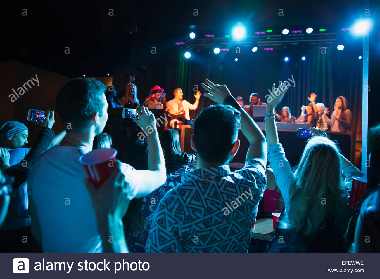Stage with musical equipment hi-res stock photography and images - Alamy