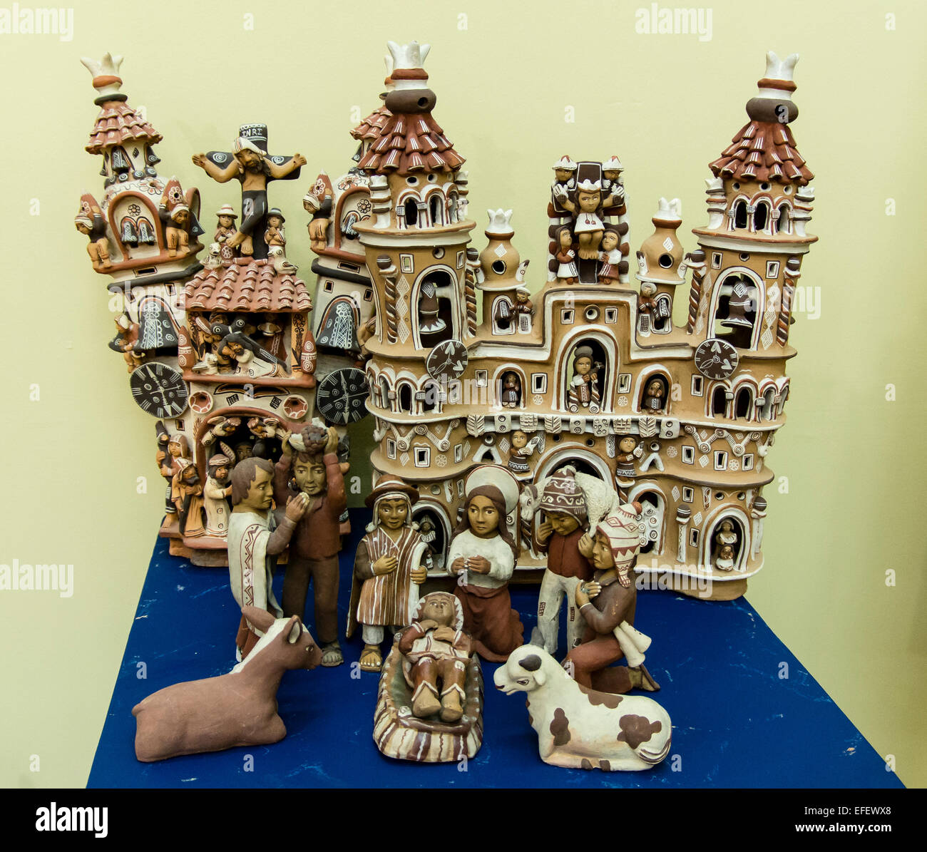 Peruvian handicraft .Peru.Ceramic Ayacucho Stock Photo - Alamy