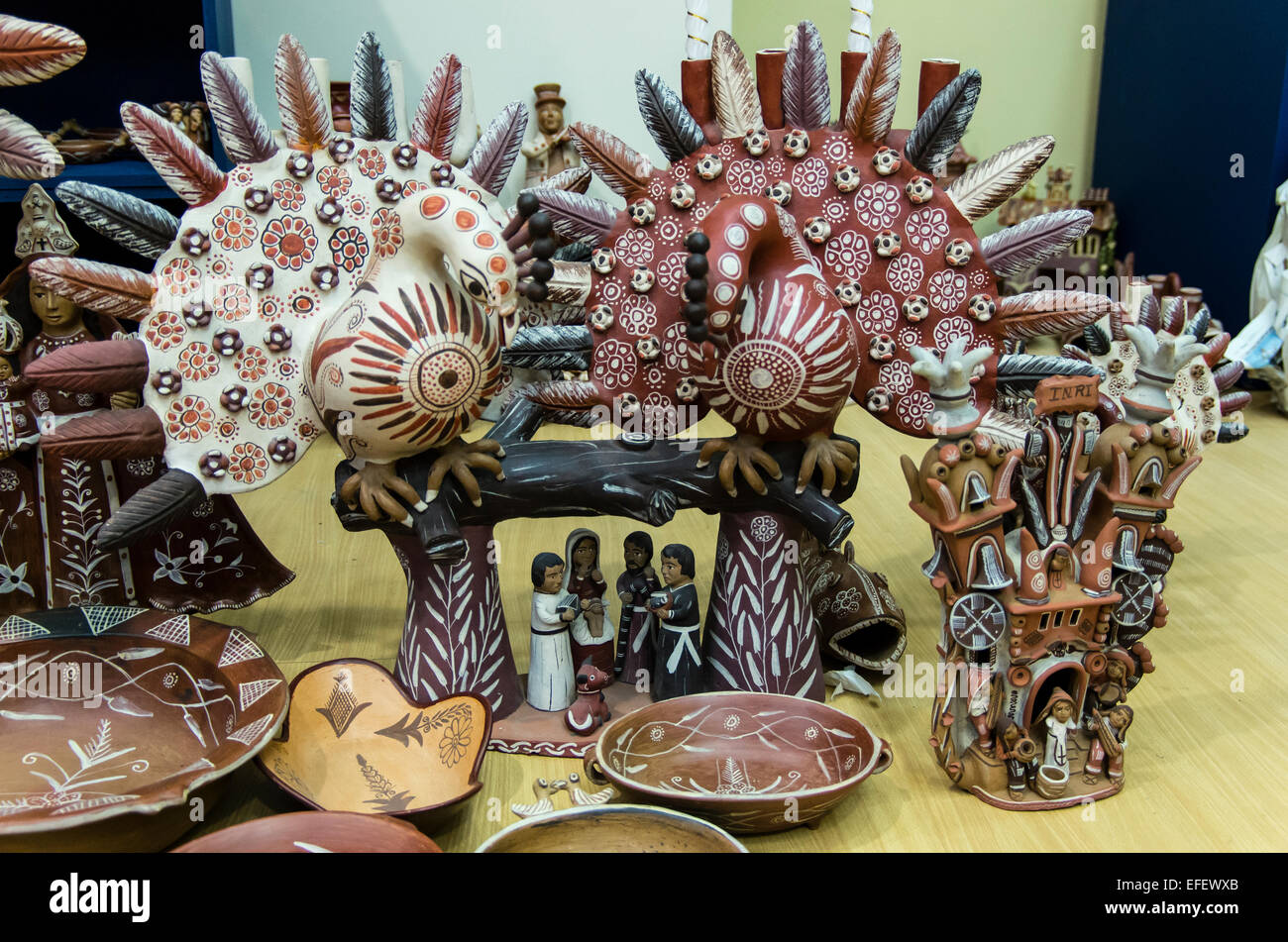 Peruvian handicraft .Peru.Ceramic Ayacucho Stock Photo - Alamy