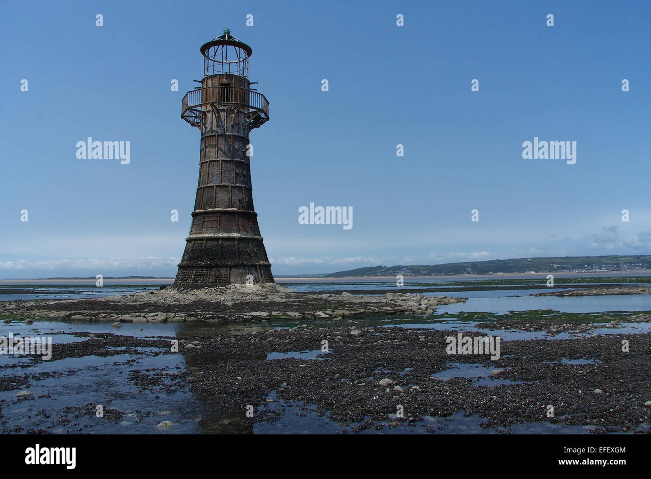 Whiteford Lighthouse, Gower Peninsula High Resolution Stock Photography ...