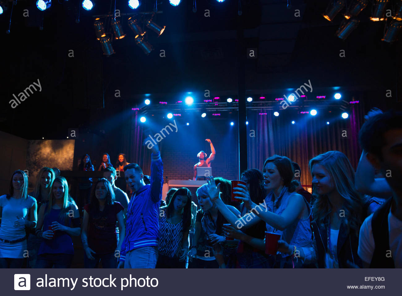 Crowd latin quarter nightlife hi-res stock photography and images - Alamy