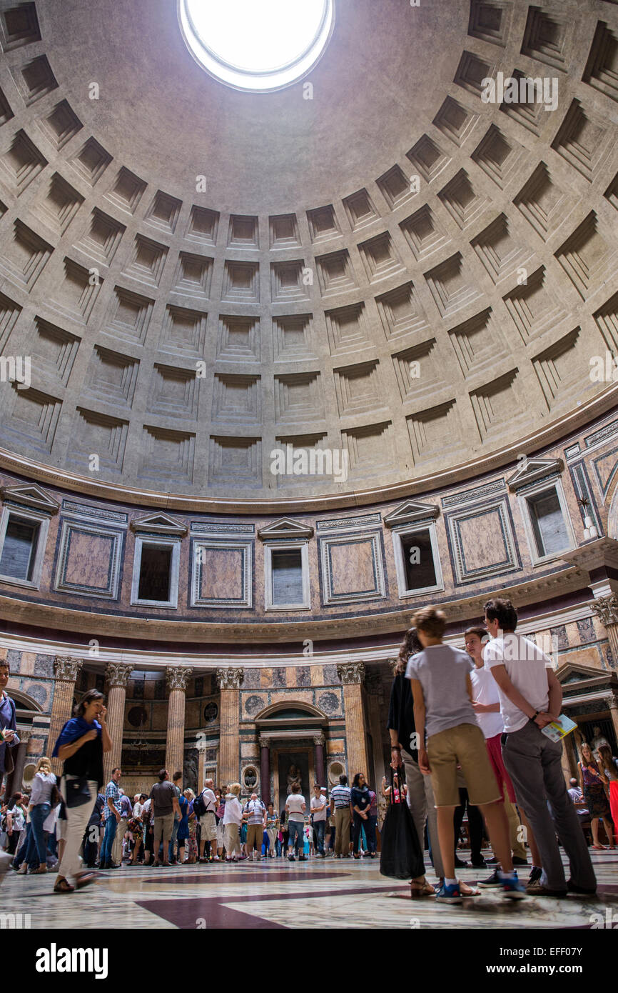 Interior of the Pantheon, Piazza della Rotonda, Historic Centre, Rome ...