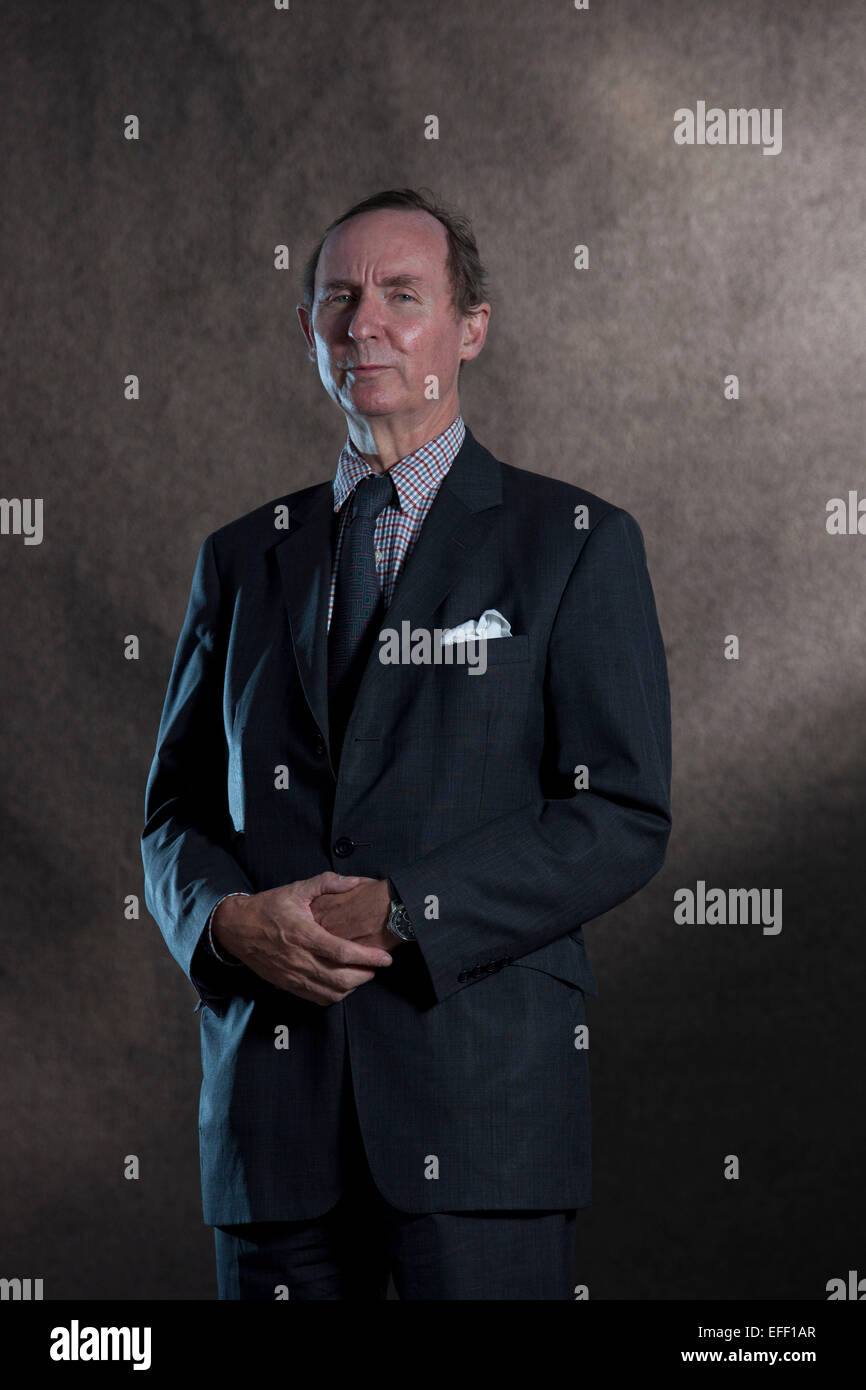 A portrait of A N Wilson at the Edinburgh International Book Festival ...