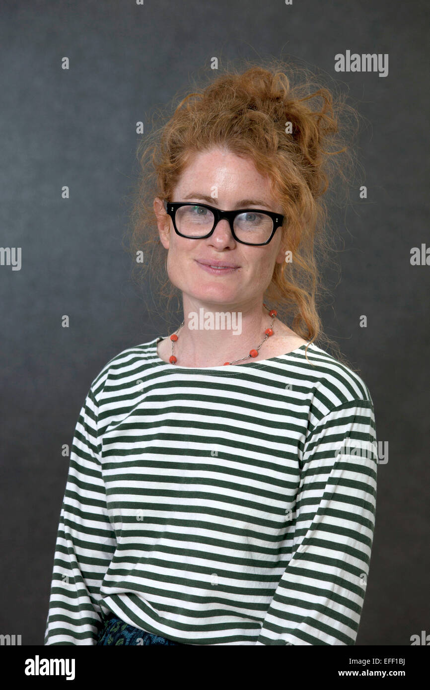 A portrait of Alys Fowler at the Edinburgh International Book Festival ...