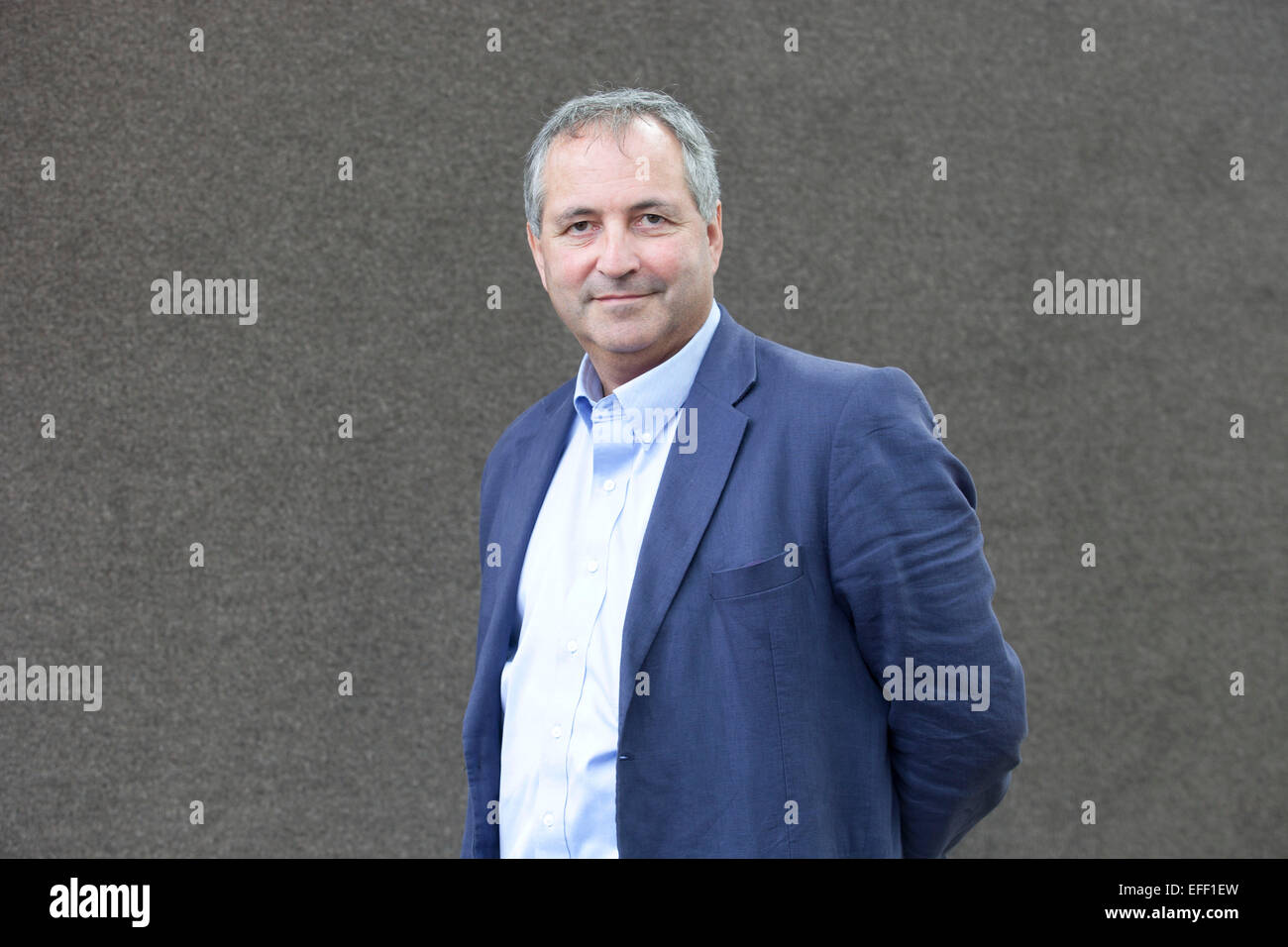 A portrait of Daniel Franklin at the Edinburgh International Book ...