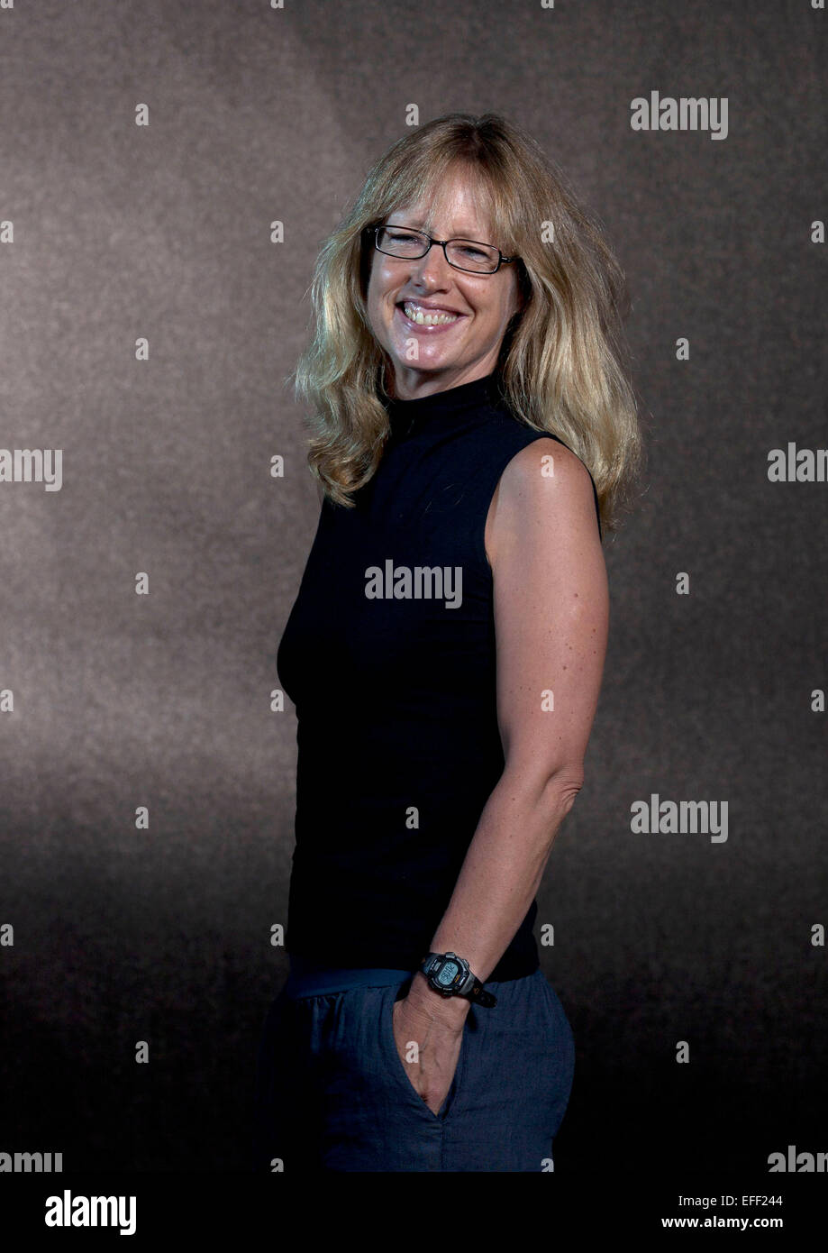 A portrait of Kate Rawles at the Edinburgh International Book Festival ...