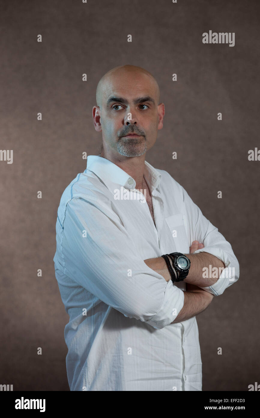 A portrait of Wayne Price at the Edinburgh International Book Festival ...