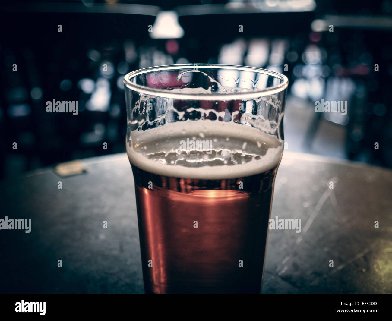 Pint of British bitter ale beer Stock Photo - Alamy